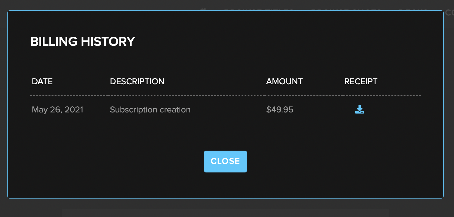 Generate a receipt or invoice - SHOTDECK :: Help Center