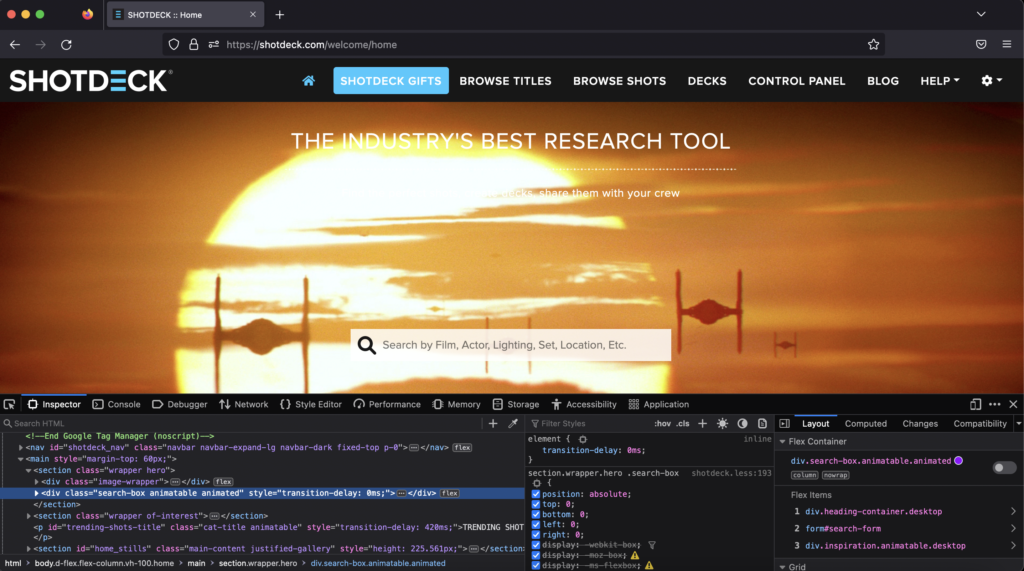 How to open the developer console - SHOTDECK :: Help Center
